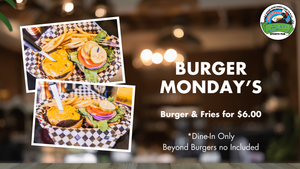 Best Burger Specials Mondays in Venice | Sports Bars near Osprey